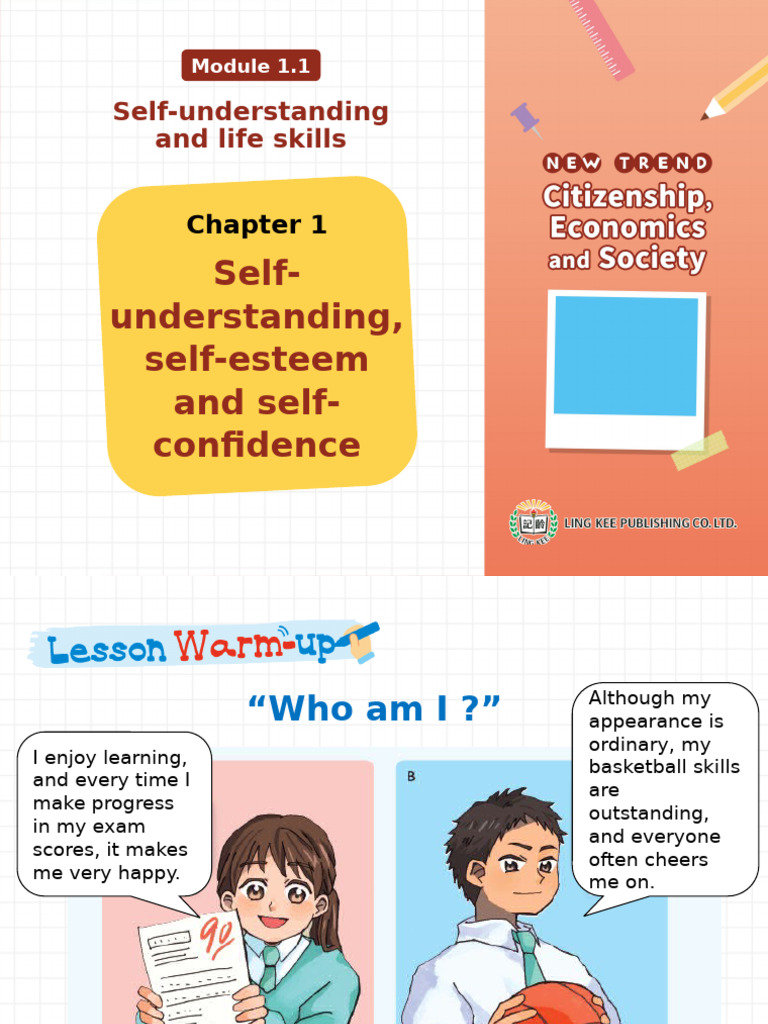 PowerPoint (Chapter 1 Self-Understanding, Self-Esteem and Self-Confidence) | PDF | Self Esteem ...