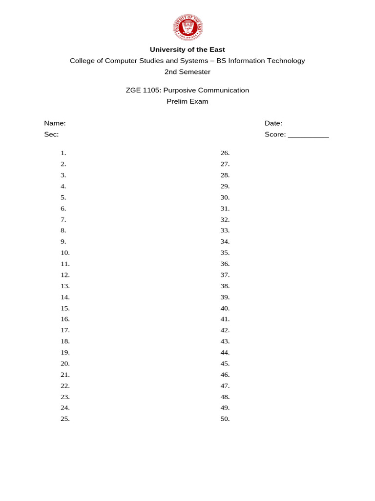 Prelim_PurCom-Template | PDF