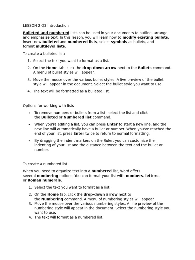 LESSON 2 Q3 Introduction | PDF | Menu (Computing) | Text
