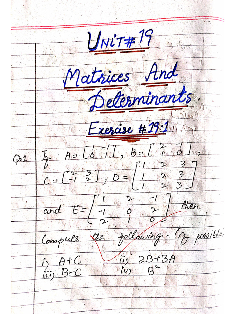 Exercise 19.1 | PDF