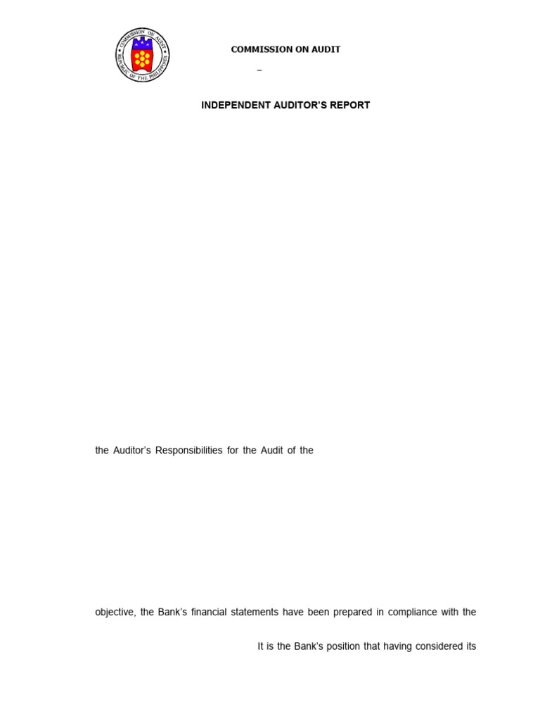 BSP Financial Audit Report 2023 | PDF | Audit | Internal Control
