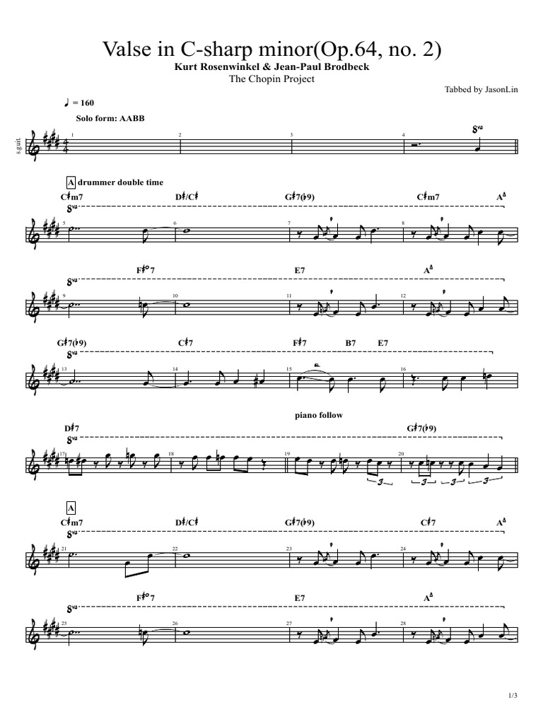 Chopin's Valse in C-sharp Minor | PDF | Musical Keys | Compositions
