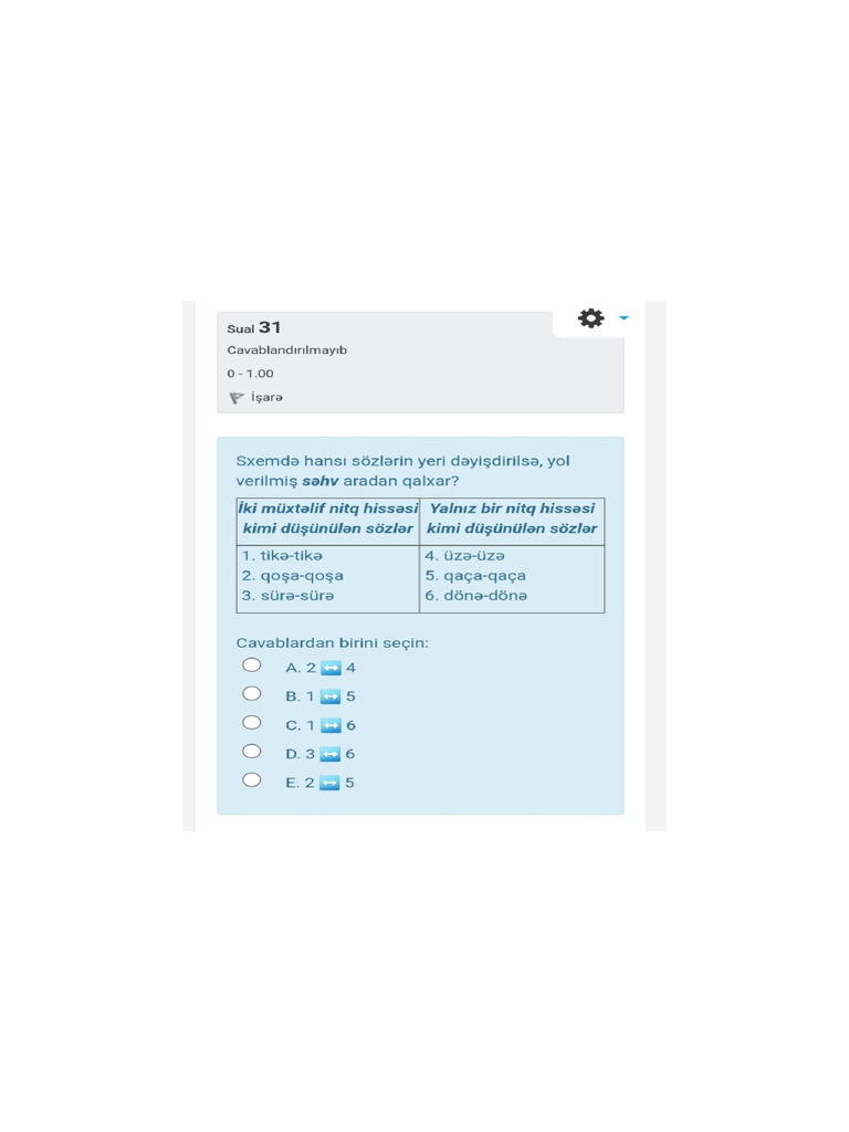 Azerbaycan dili OTK Sınaq | PDF