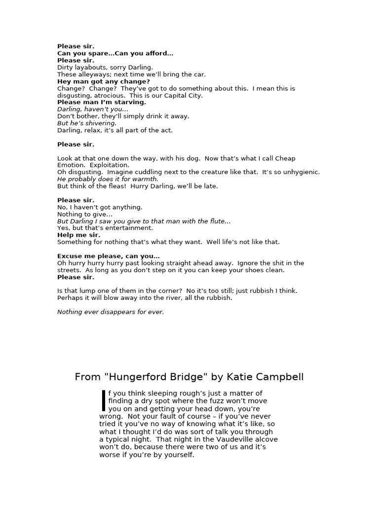 Poem and Stone Cold Extract | PDF