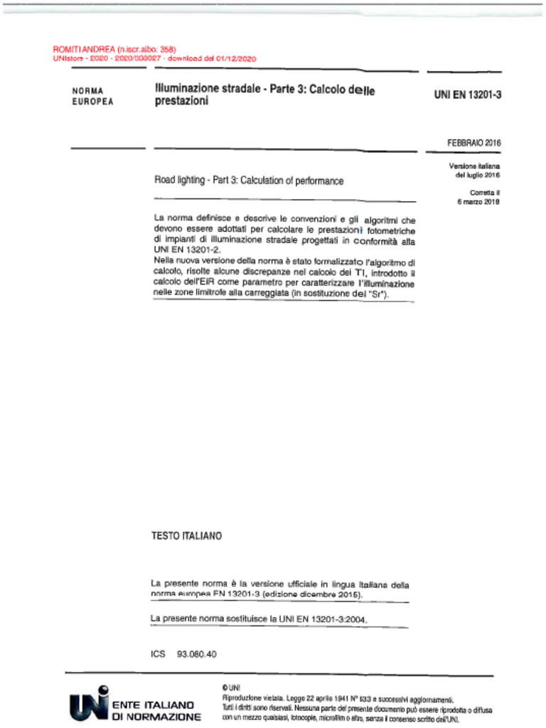 UNI_EN_13201-3_2016_IO | PDF