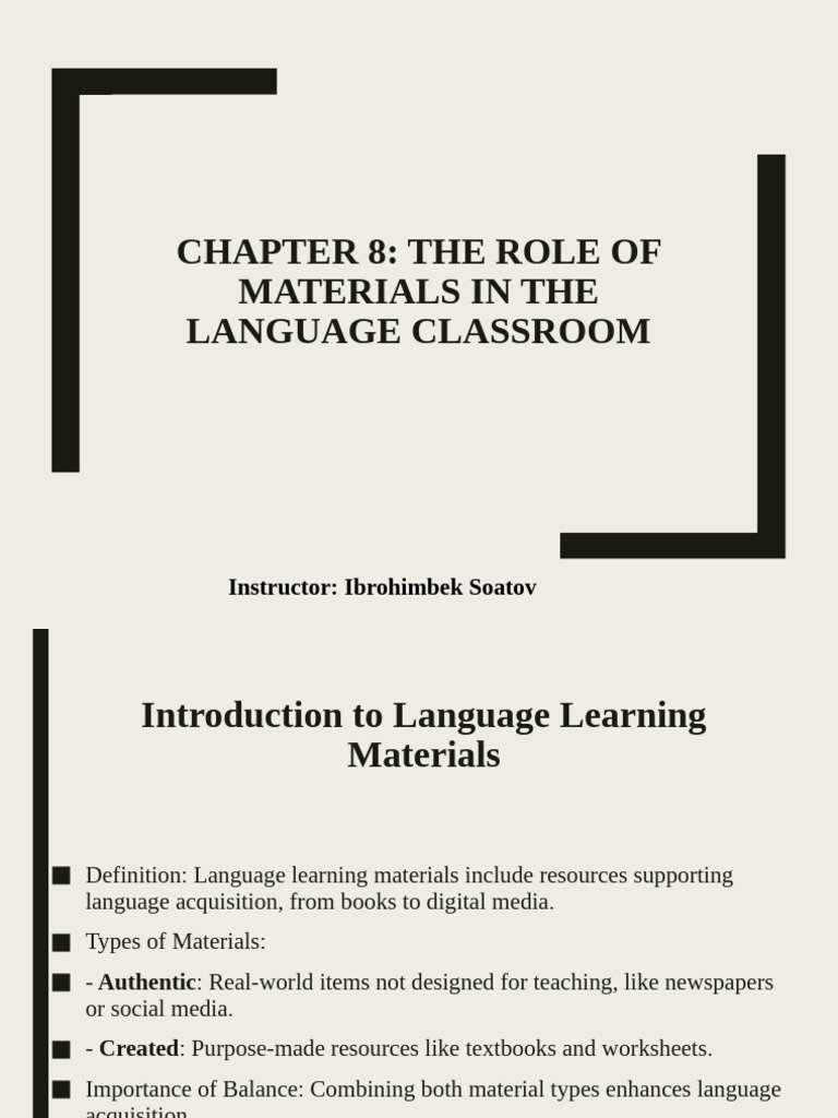 Balancing Language Learning Materials | PDF | Learning | Language Acquisition