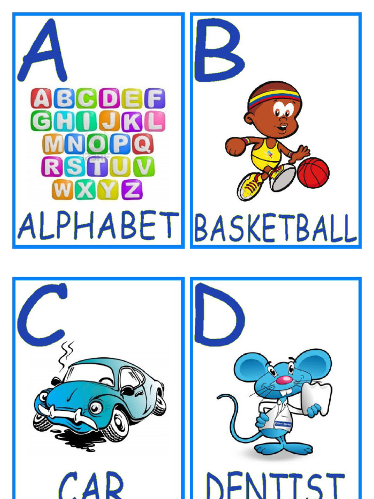 The Alphabet Classroom Posters Flashcards | PDF