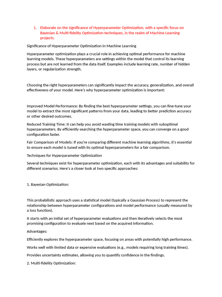 Hyperparameter Optimization in ML | PDF | Machine Learning | Computing