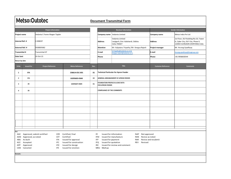 Transmittal-07 Transmittal-07 Ver1 00 | PDF