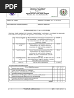 Work Immersion Evaluation Form | PDF | Competence (Human Resources) | Behavioural Sciences
