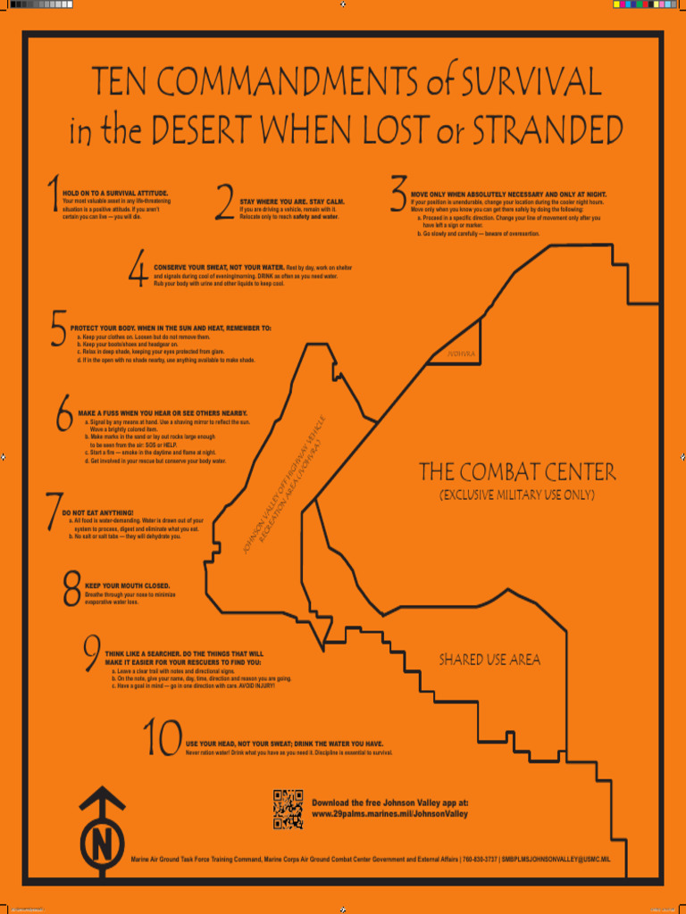 Desert Survival Tips: Ten Commandments | PDF