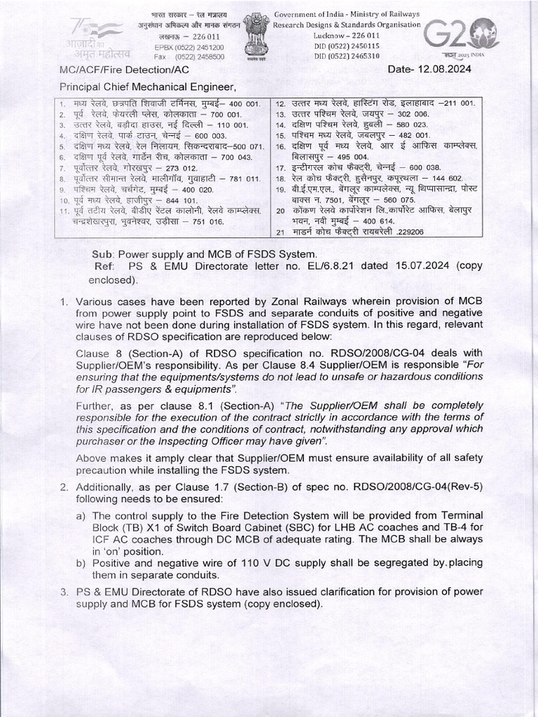 2 Amp MCB FSDS Standardization - 5-6 | PDF