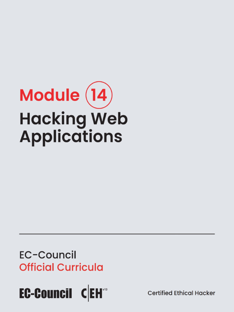 CEHv13 - Module 14 - Hacking Web Applications | PDF