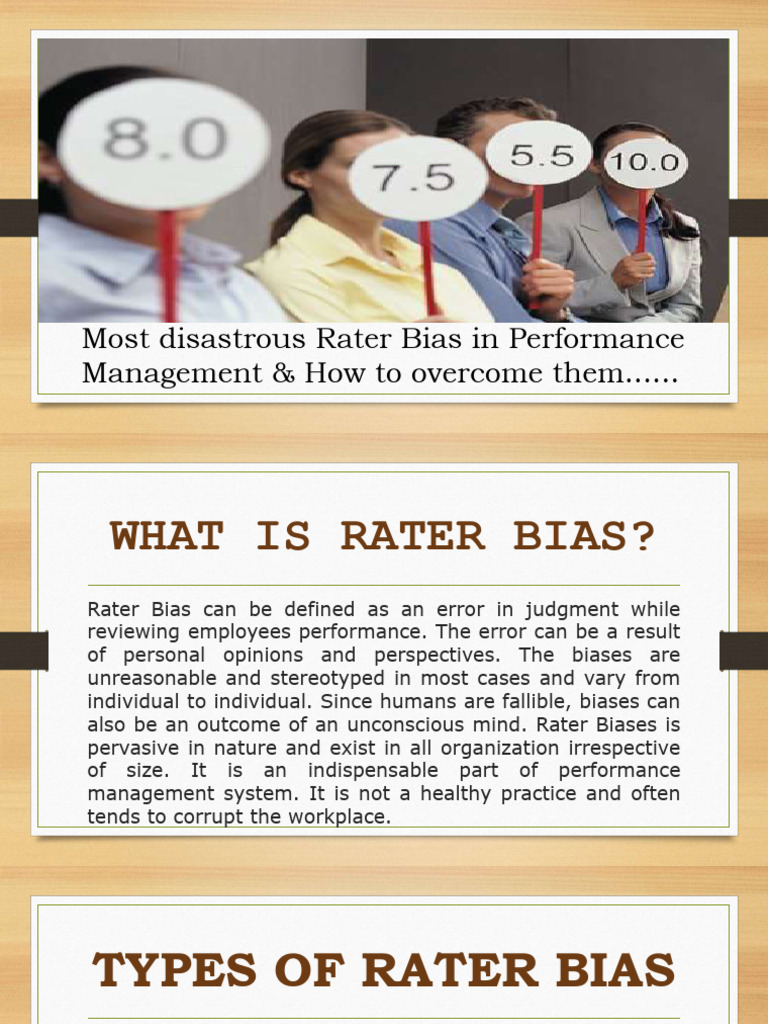 Raterbiasppt 180208074333 | PDF | Performance Appraisal | Bias