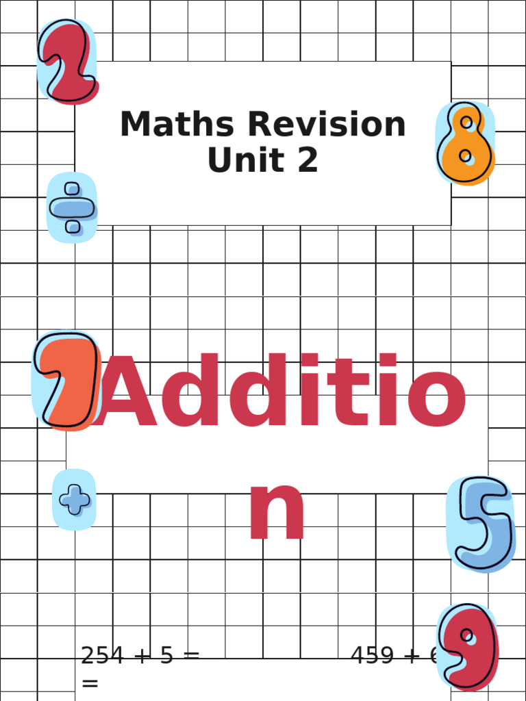 Unit 2 Maths Revision - Lesson 3 _ 4 | PDF