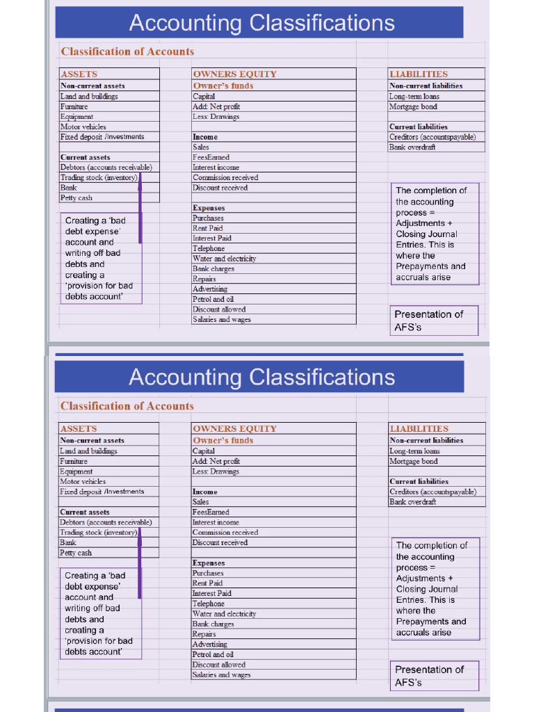 Accounting Classification | PDF