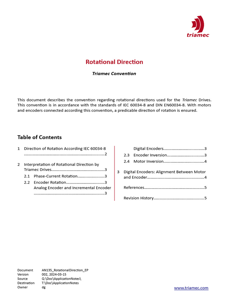 AN135 RotationalDirection EP02 | PDF | Phase (Waves)