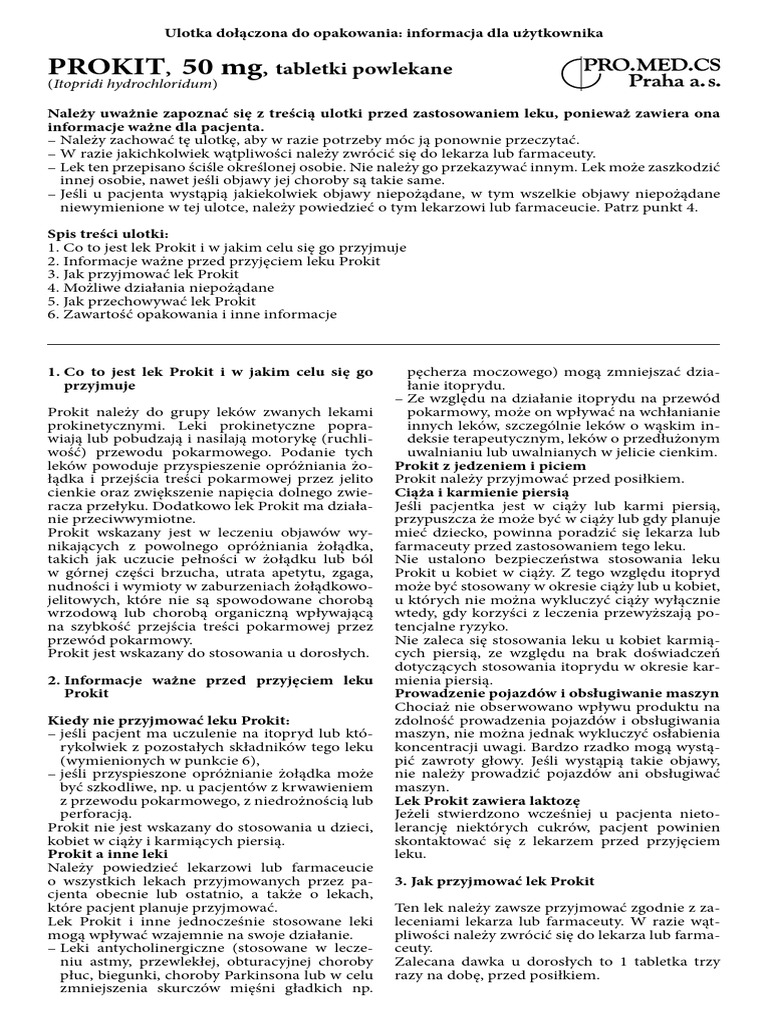 Prokit 50mg 2025 | PDF