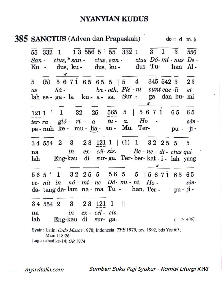 PS 385 - Sanctus | PDF