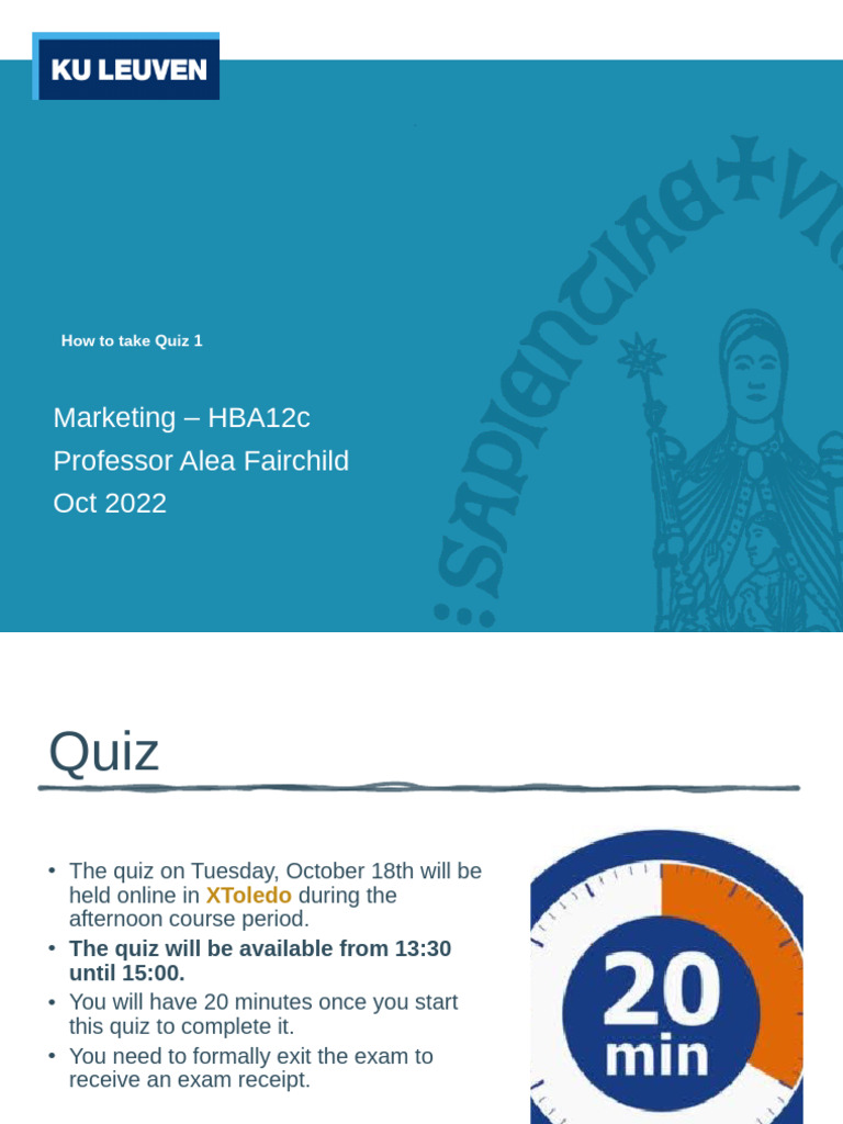 Quiz Instructions - HBA12c - Fall 2022 | PDF