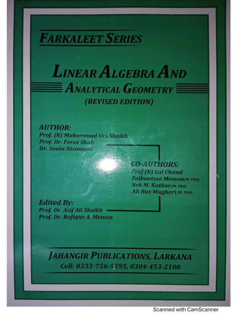 Linear Algebra | PDF