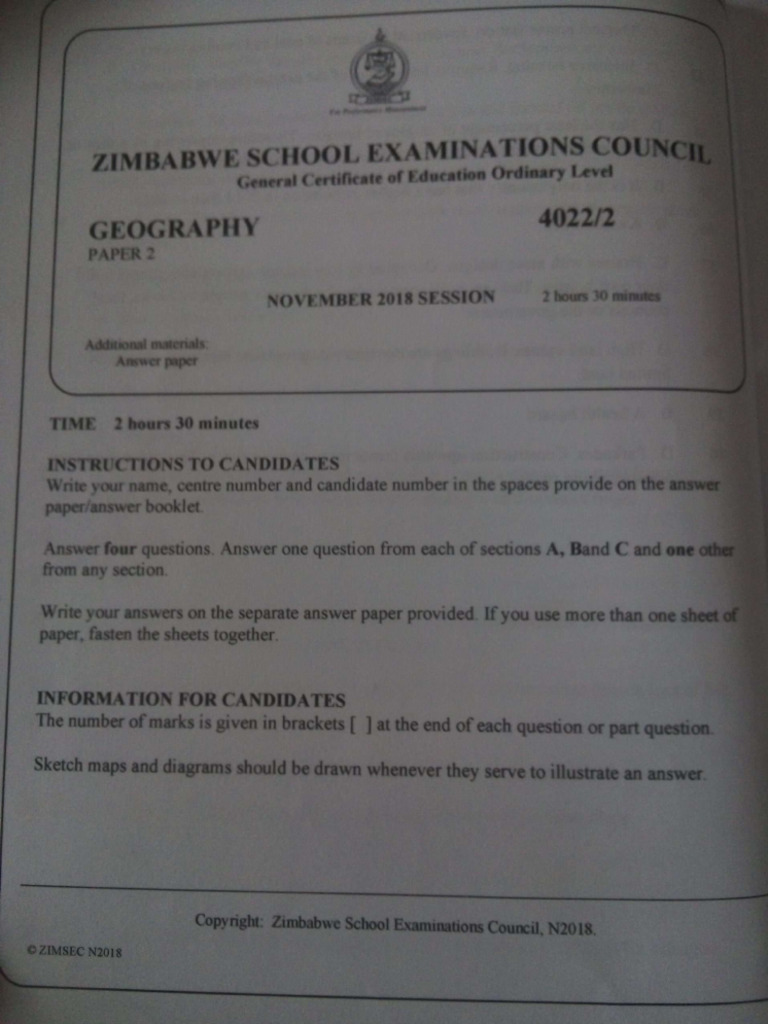 Geography Paper 2 | PDF