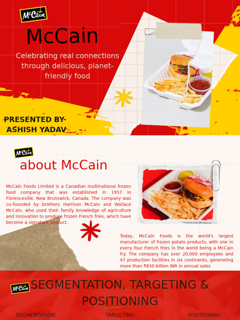 McCain Foods: Global Frozen Food Leader | PDF | Pricing | French Fries