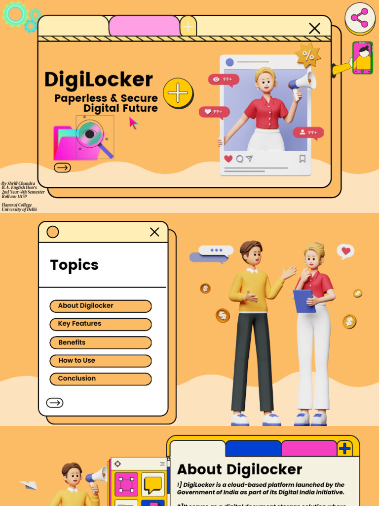 DigiLocker: Secure Digital Document Hub | PDF | Authentication | Cyberspace