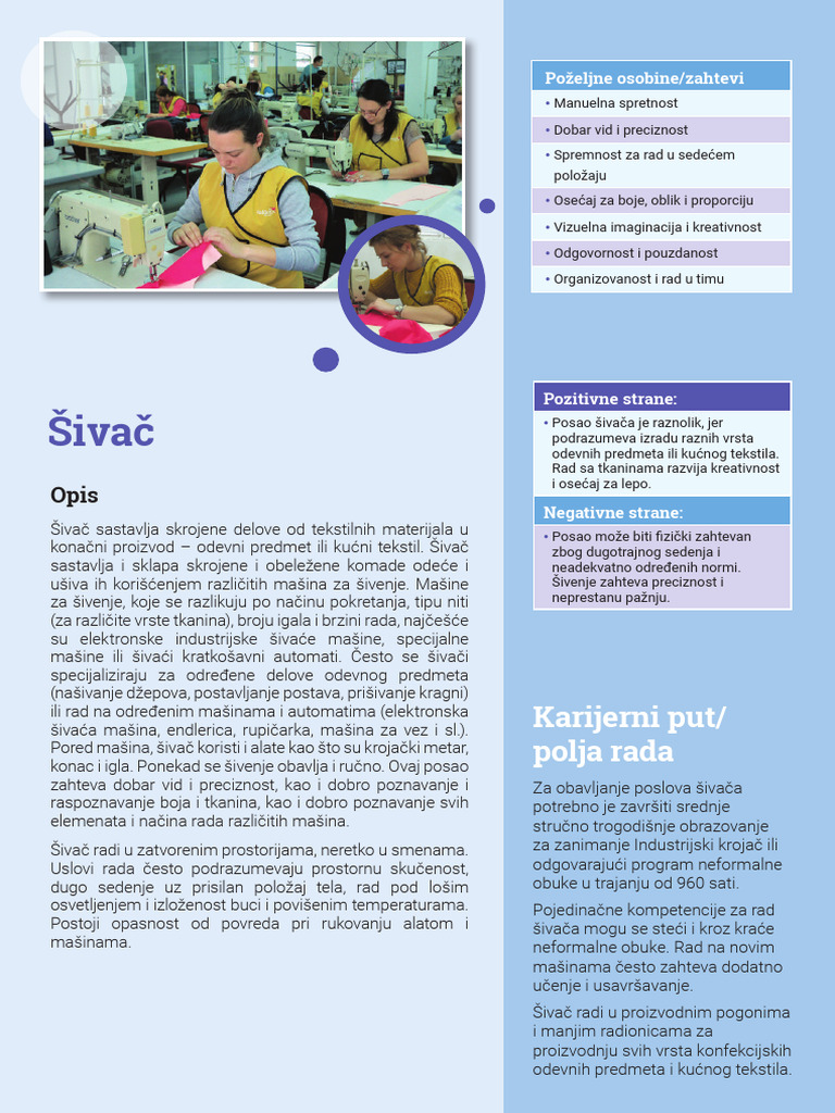 Znanjem Do Posla Opisi Poslova Sivac | PDF