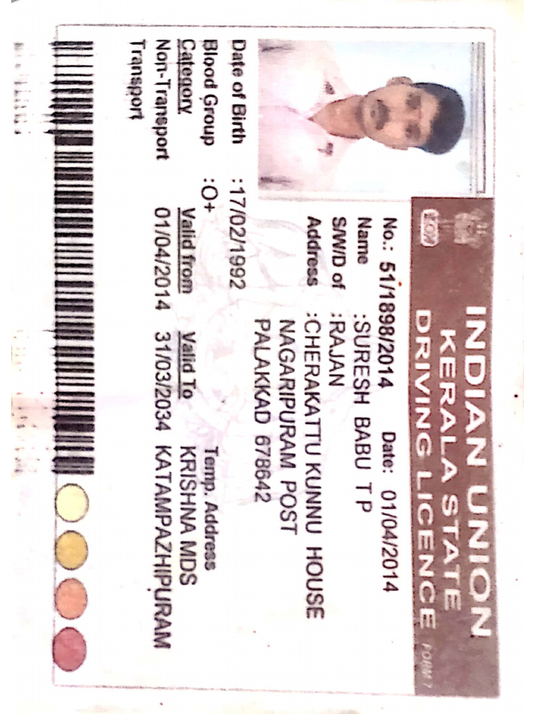 Driving License | PDF