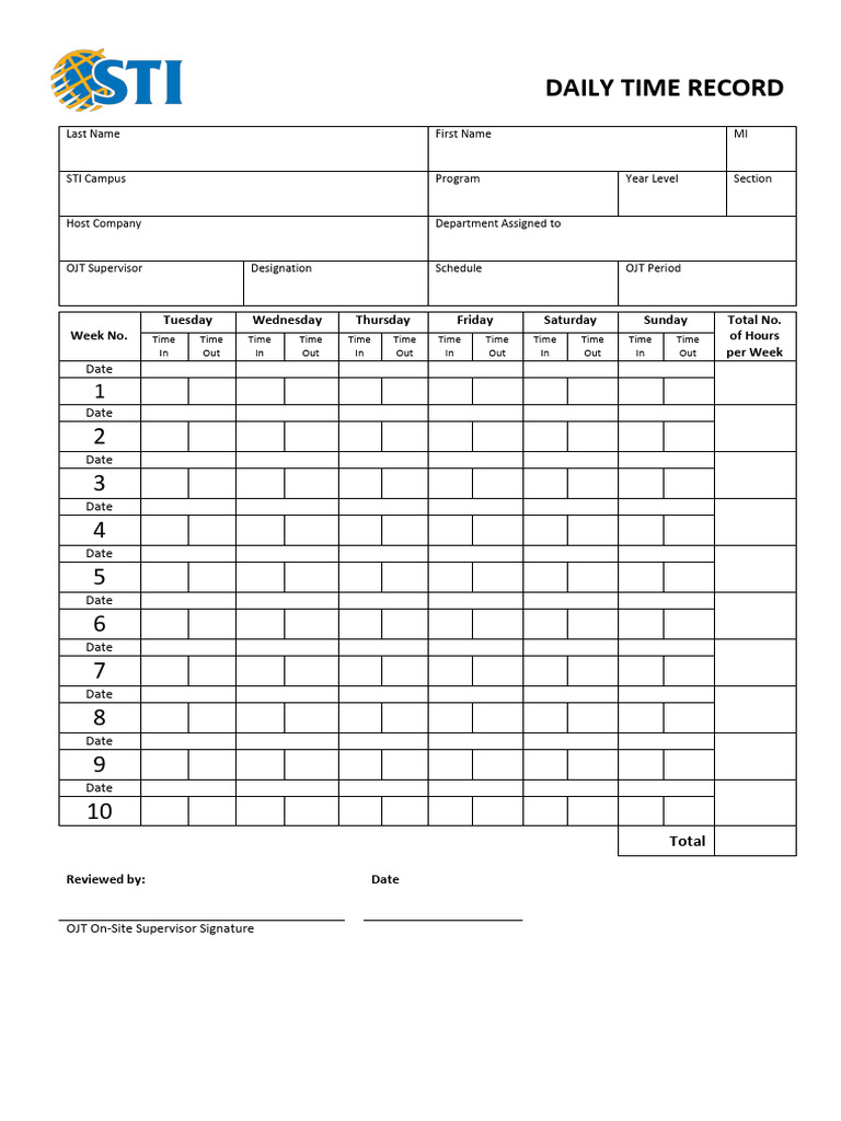 Daily Time records_pdf | PDF