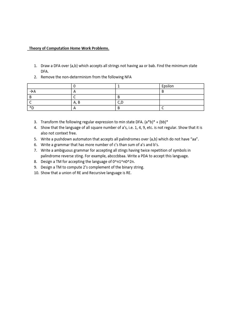 HW Problems | PDF