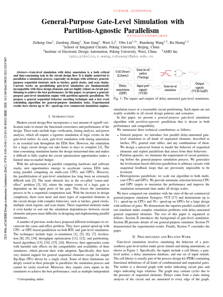 Guo 等 - 2023 - General-Purpose Gate-Level Simulation With Partiti | PDF ...