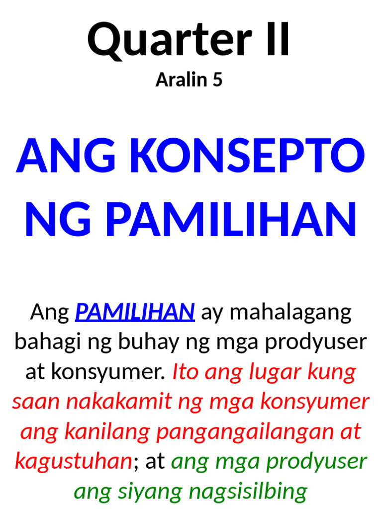 Aralin 5 | PDF
