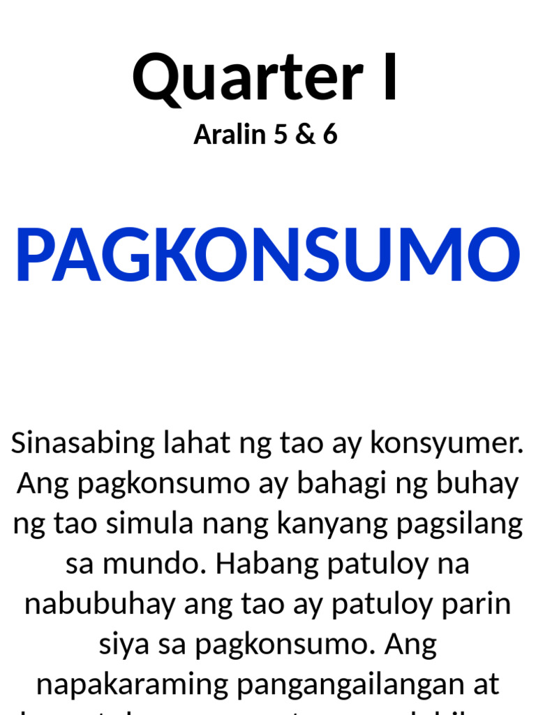 Aralin 5 and 6 | PDF