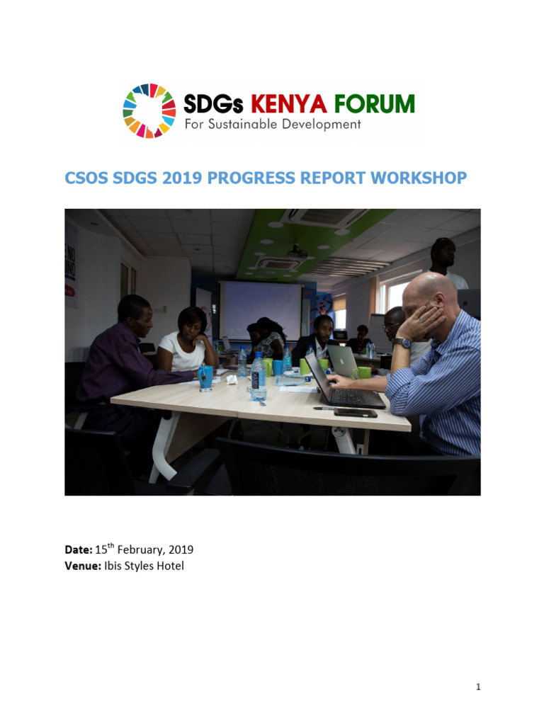 CSOs SDGs Progress Report 2019 Ce46fc99 | PDF | Economies | Sustainability