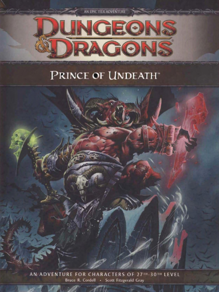 D&D 4e Prince of Undeath | PDF | Dungeons & Dragons | D20 System