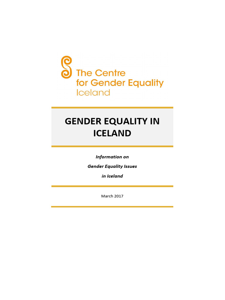 Gender Equality in Iceland 2017 | PDF | Gender Equality | Gender Studies