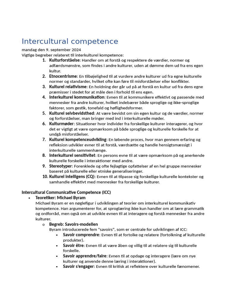 Intercultural Competence | PDF