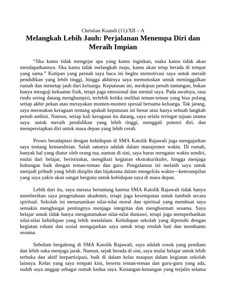 Teks Esai Bindo Christian Kuandi | PDF