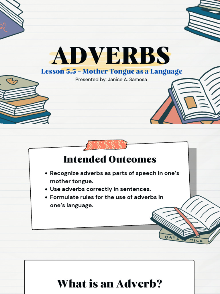 Understanding Adverbs in Language | PDF