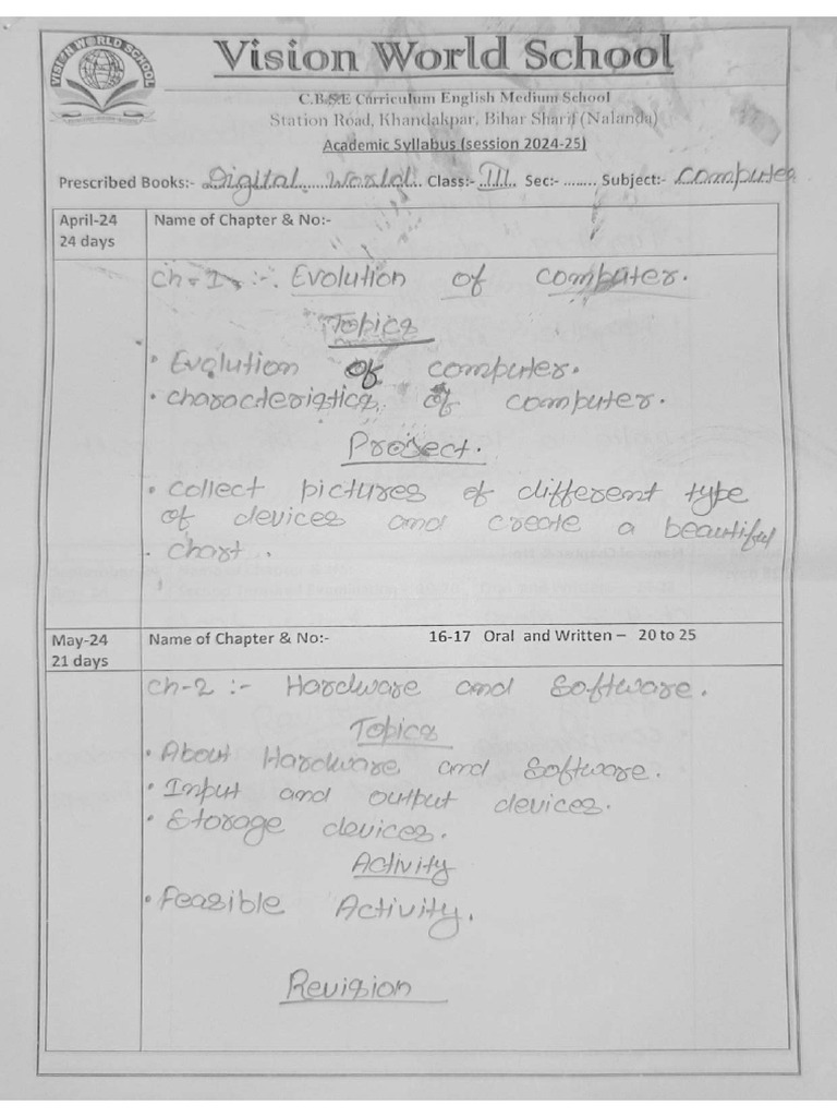 Computer Class - 3 | PDF