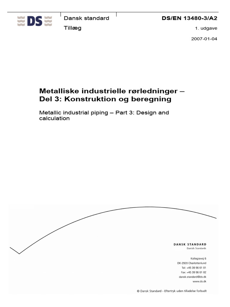 EN 13480-1-A2-2007 | PDF