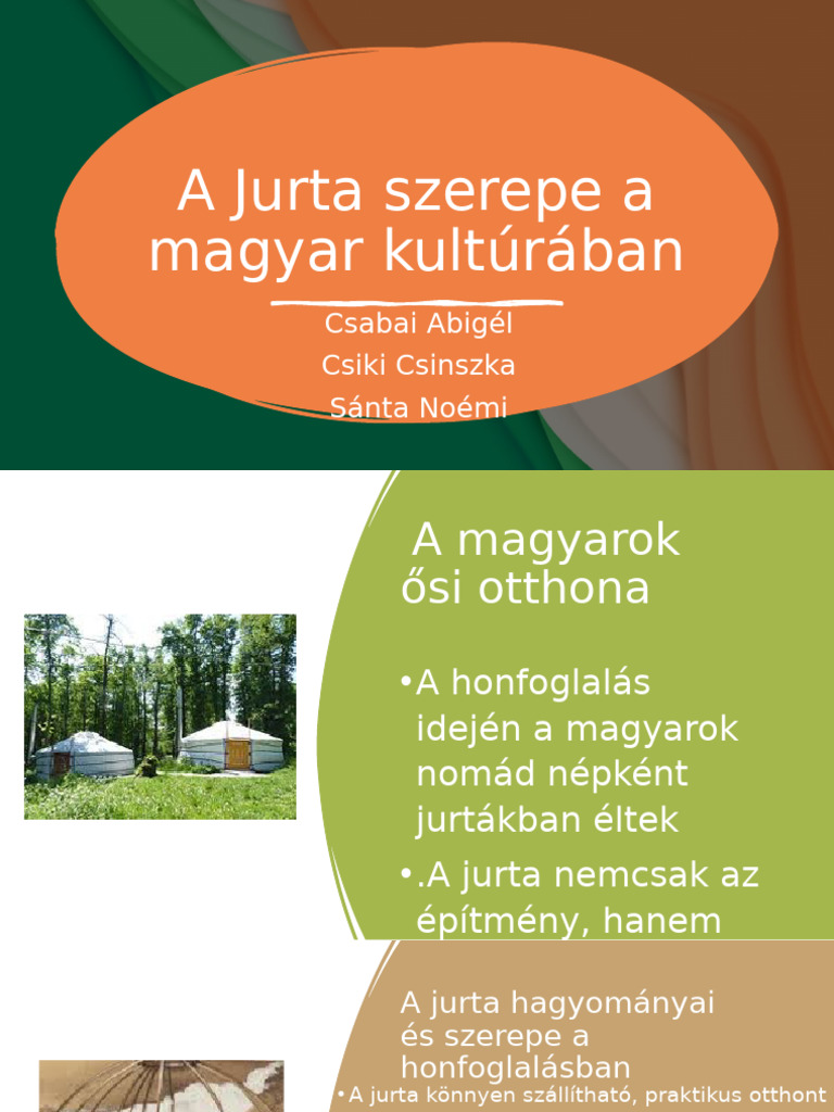 A Jurta Szerepe A Magyar Kultúrában | PDF