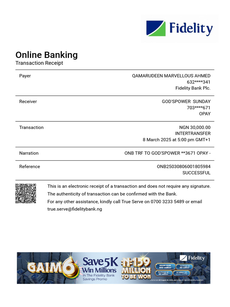 Transaction Receipt | PDF