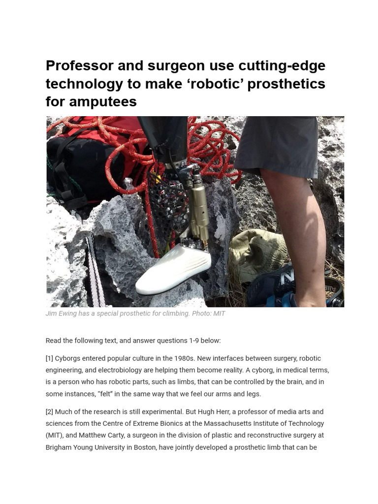 [Reading] Professor and surgeon use cutting-edge technology to make ...