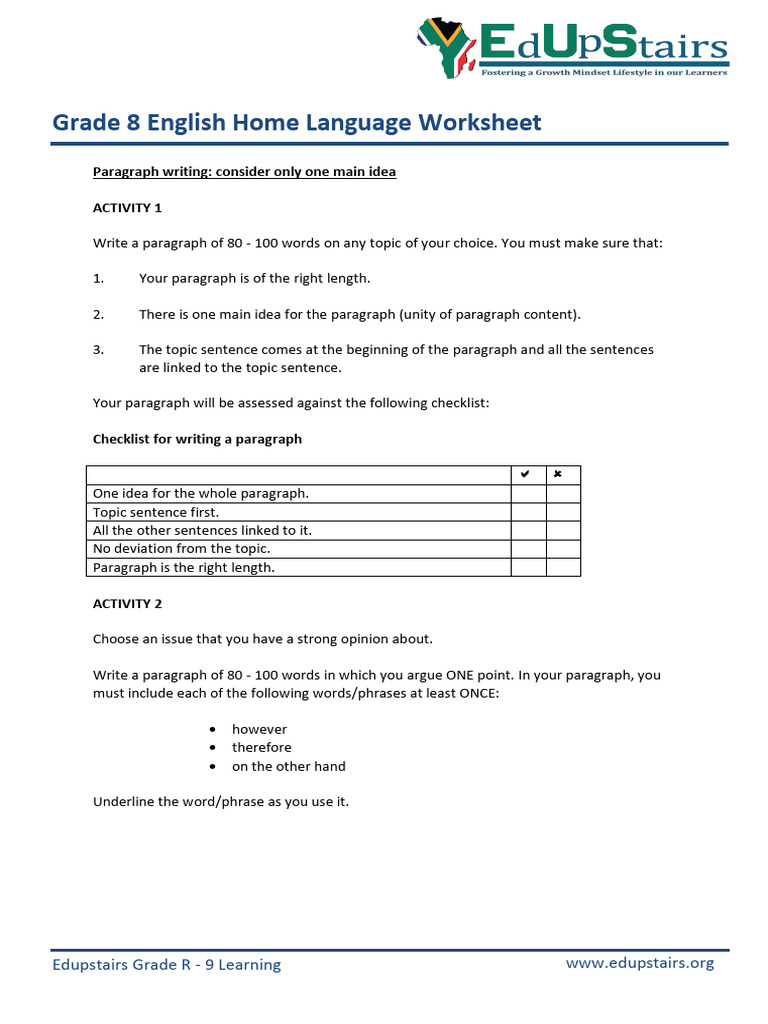 Writing Effective Paragraphs | PDF | Paragraph | Question
