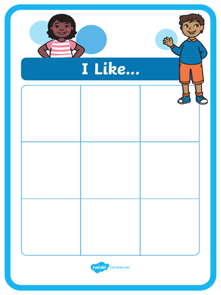 All About Me Likes and Dislikes Sorting Activity - Ver - 7 1 | PDF