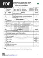 SBA Mid-Term Exams Syllabus & Date Sheet Nursery To Grade 8 - PECTA | PDF | Numbers | Mathematics