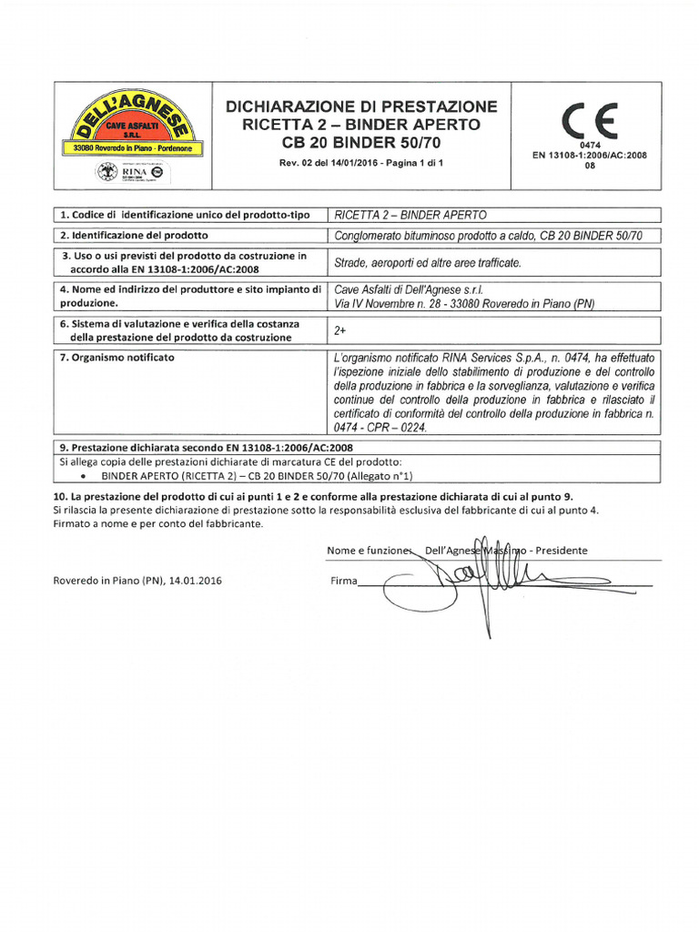 Binder Aperto - RIC.2 | PDF